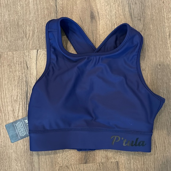 P'tula | Tops | Nwt Ptula Navy Sportsbra | Poshmark